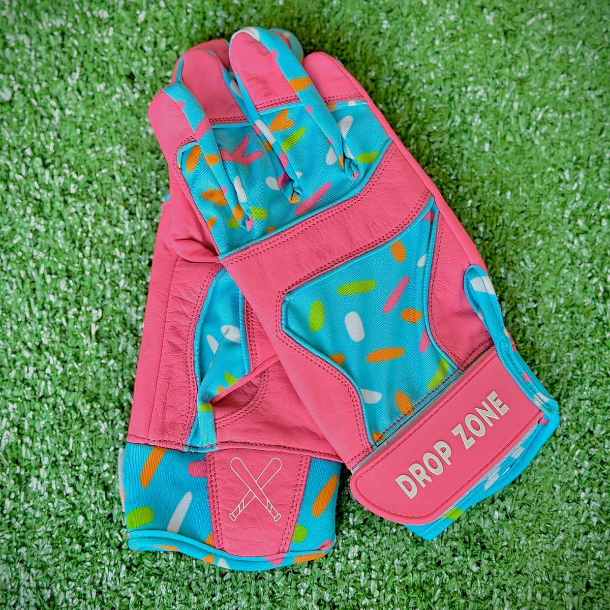 Drop Zone Sprinkle Series Short Cuff Batting Gloves - Sherbet – Drop ...